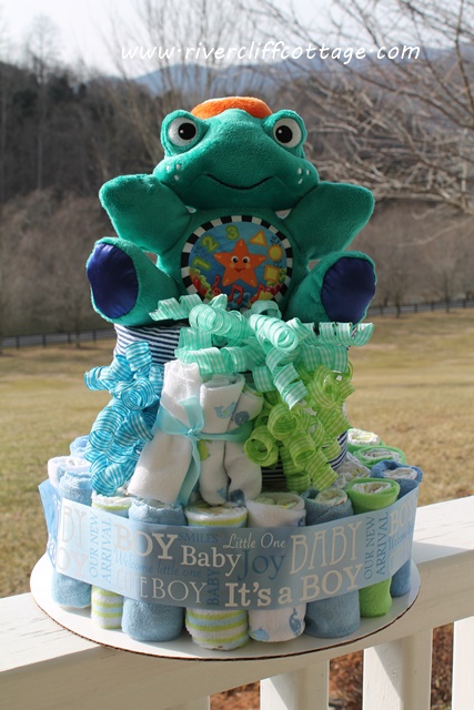 Sea Turtle Diaper Cake | RiverCliff Cottage…A Journey